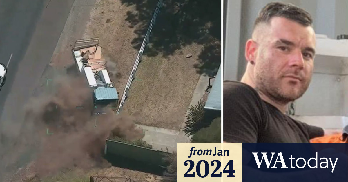 Dramatic vision shows bikie shooting at WA cops during high-speed chase Dramatic vision shows bikie shooting at WA cops during high-speed chase